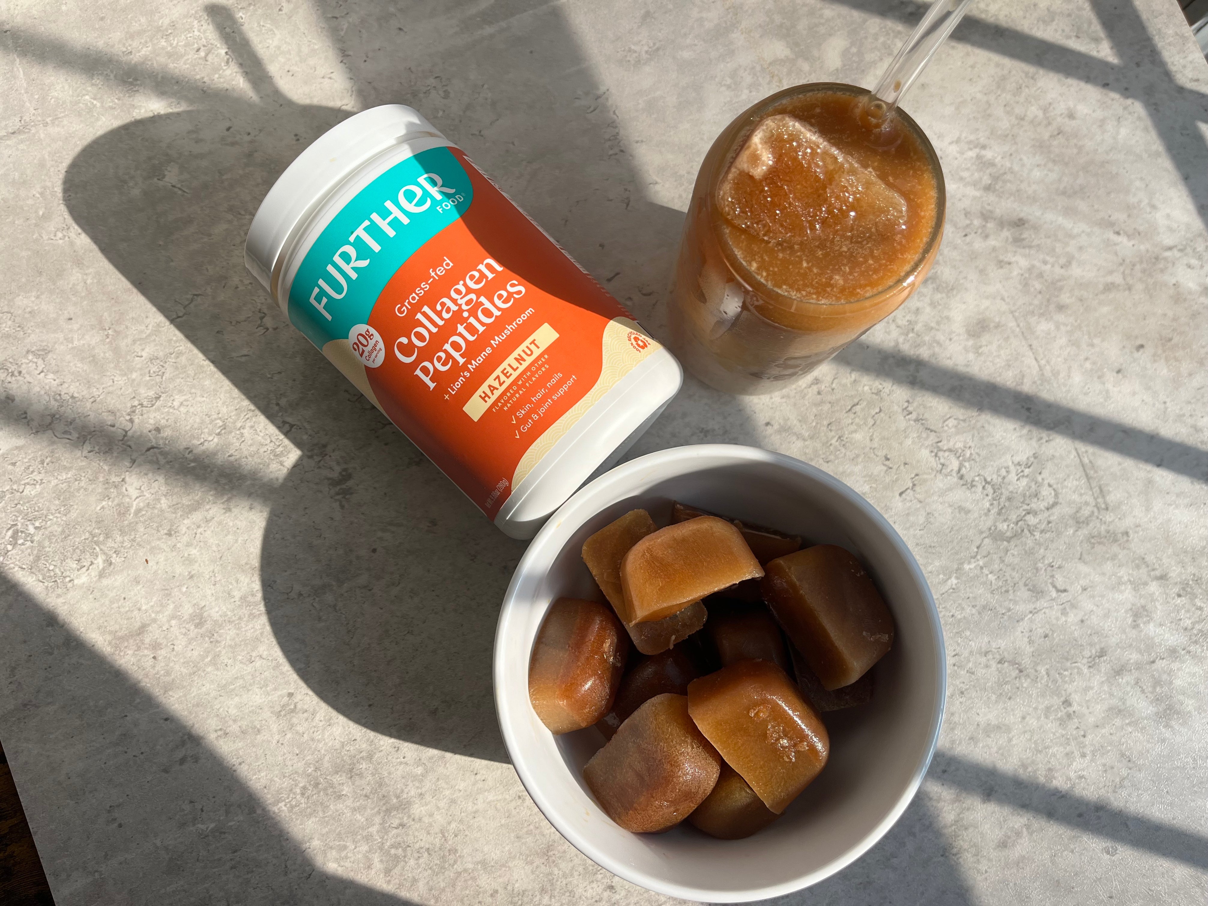 Hazelnut Cold Brew Ice Cubes